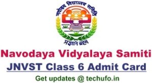 JNVST Class 6 Admit Card 2025 Link: Download Phase-I Hall Ticket @navodaya.gov.in
